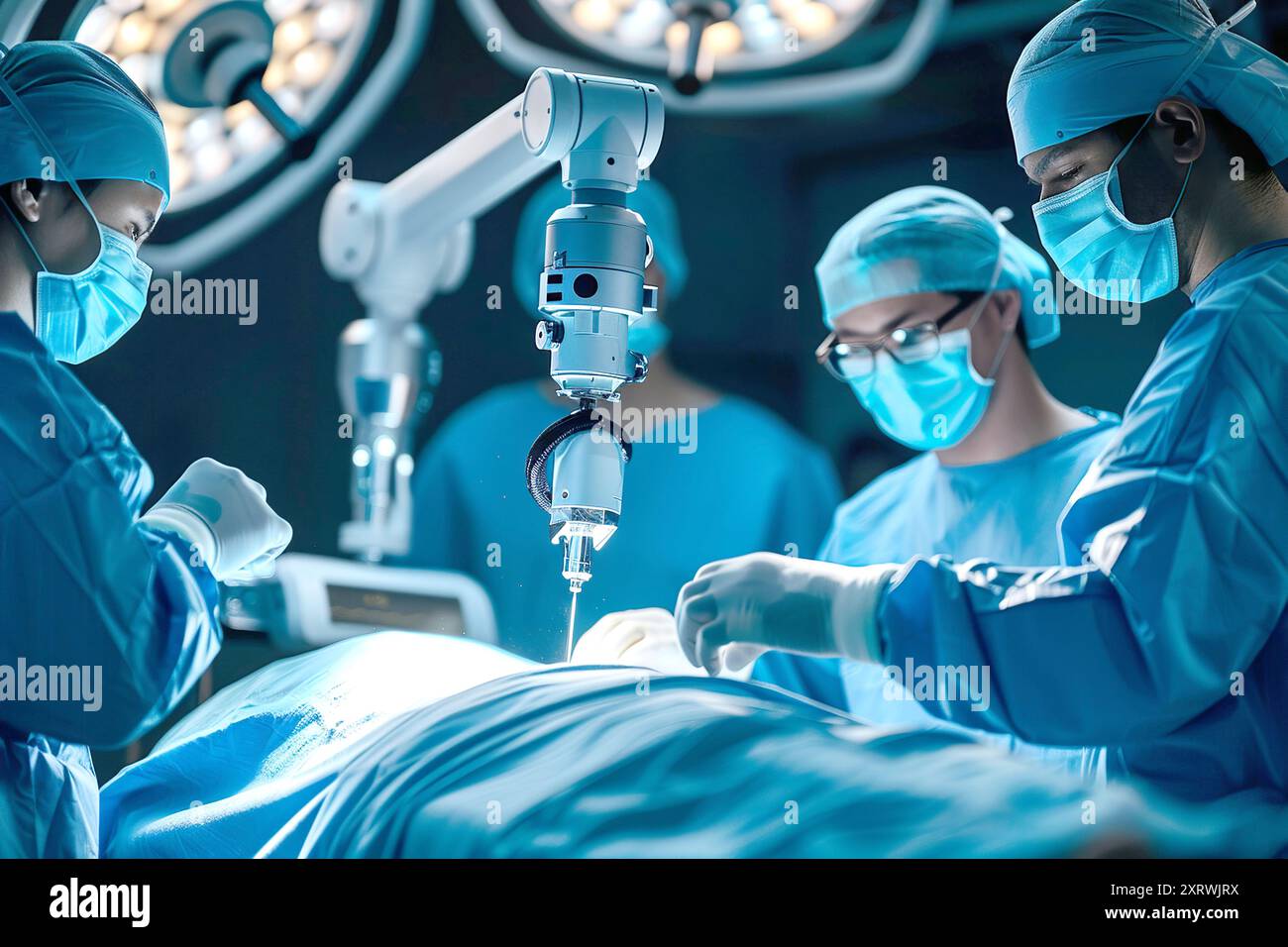 High-Precision Programmable Automated Robot Arms Operating Patient In ...