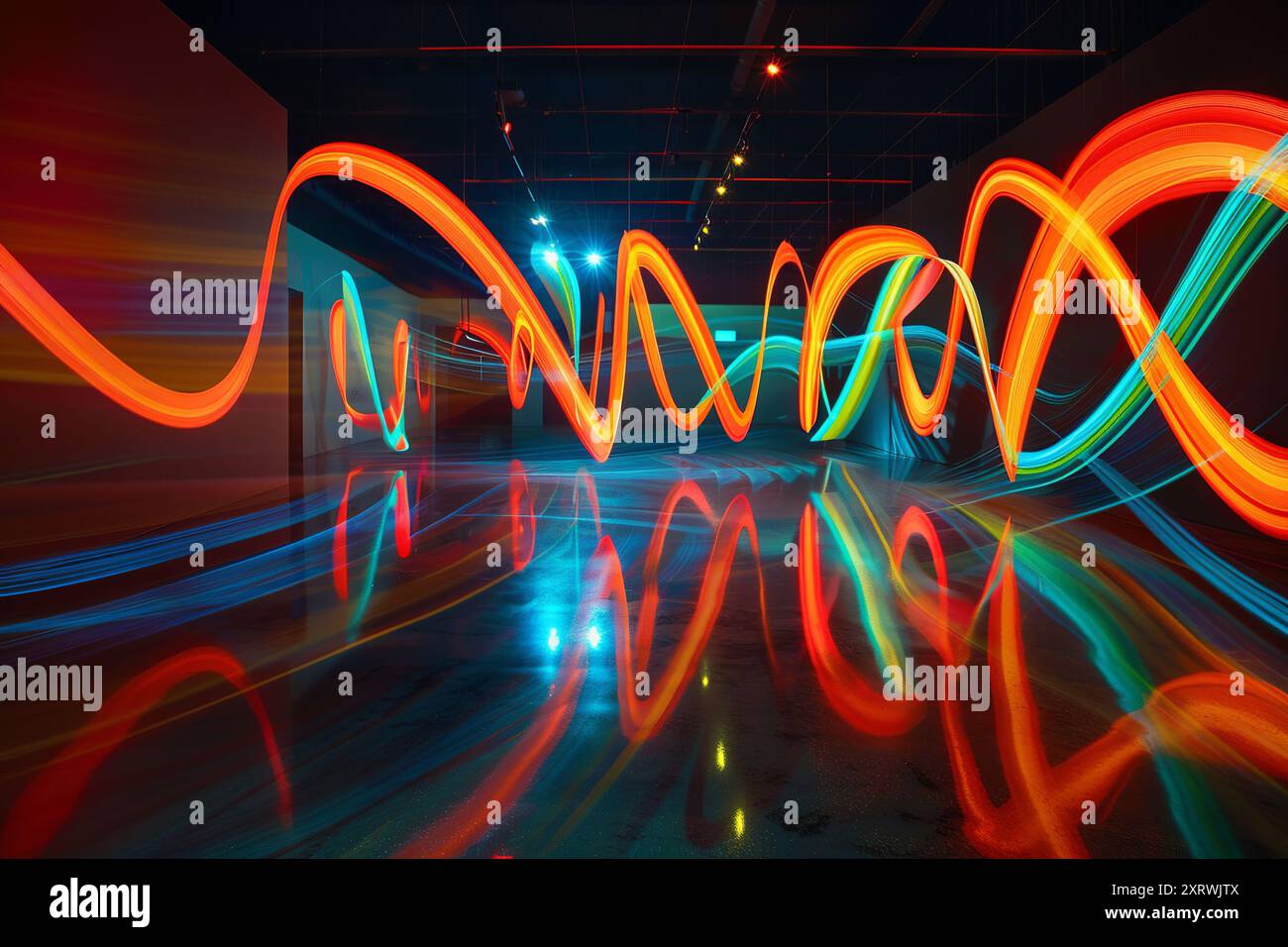 Fractal light ray motion background hi-res stock photography and images ...