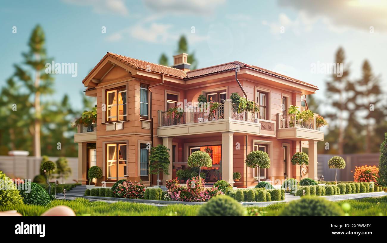 Modern house architecture model . Energy Efficiency, New Homes for ...