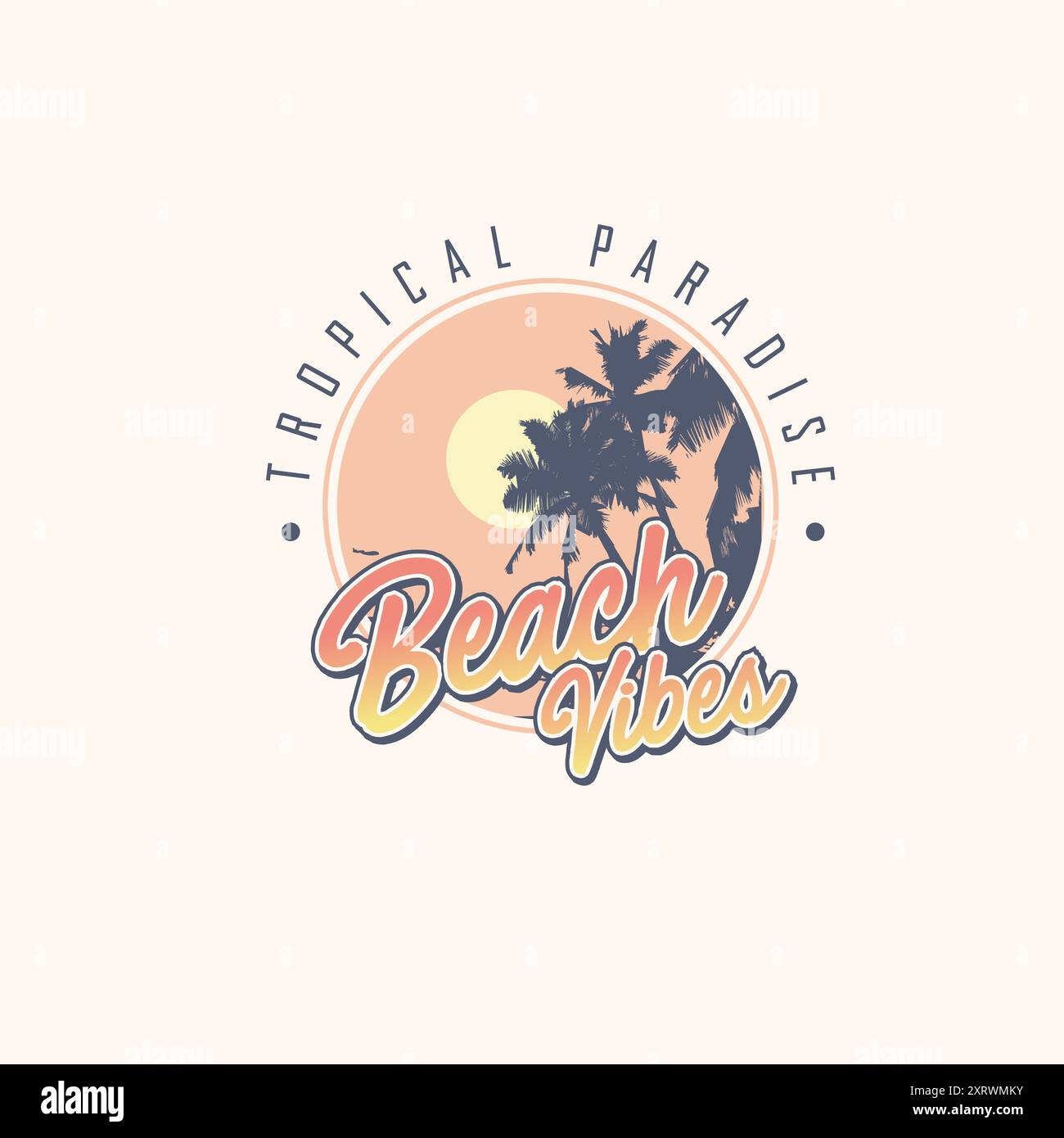 Tropical retro vacation tee hi-res stock photography and images - Alamy