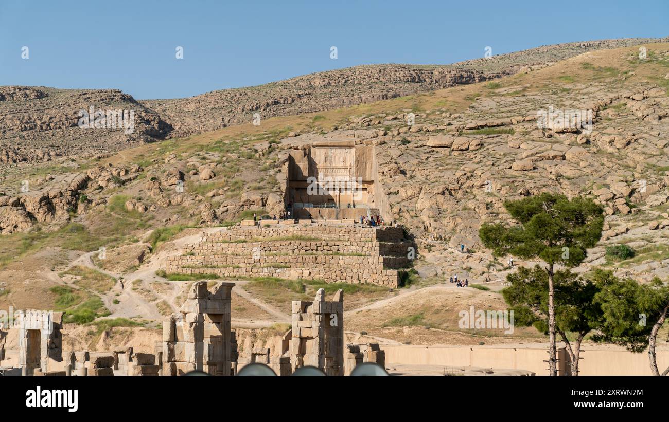 Persepolis, Iran - 3 May 2019: Scenery from ruins of Persepolis, the ...