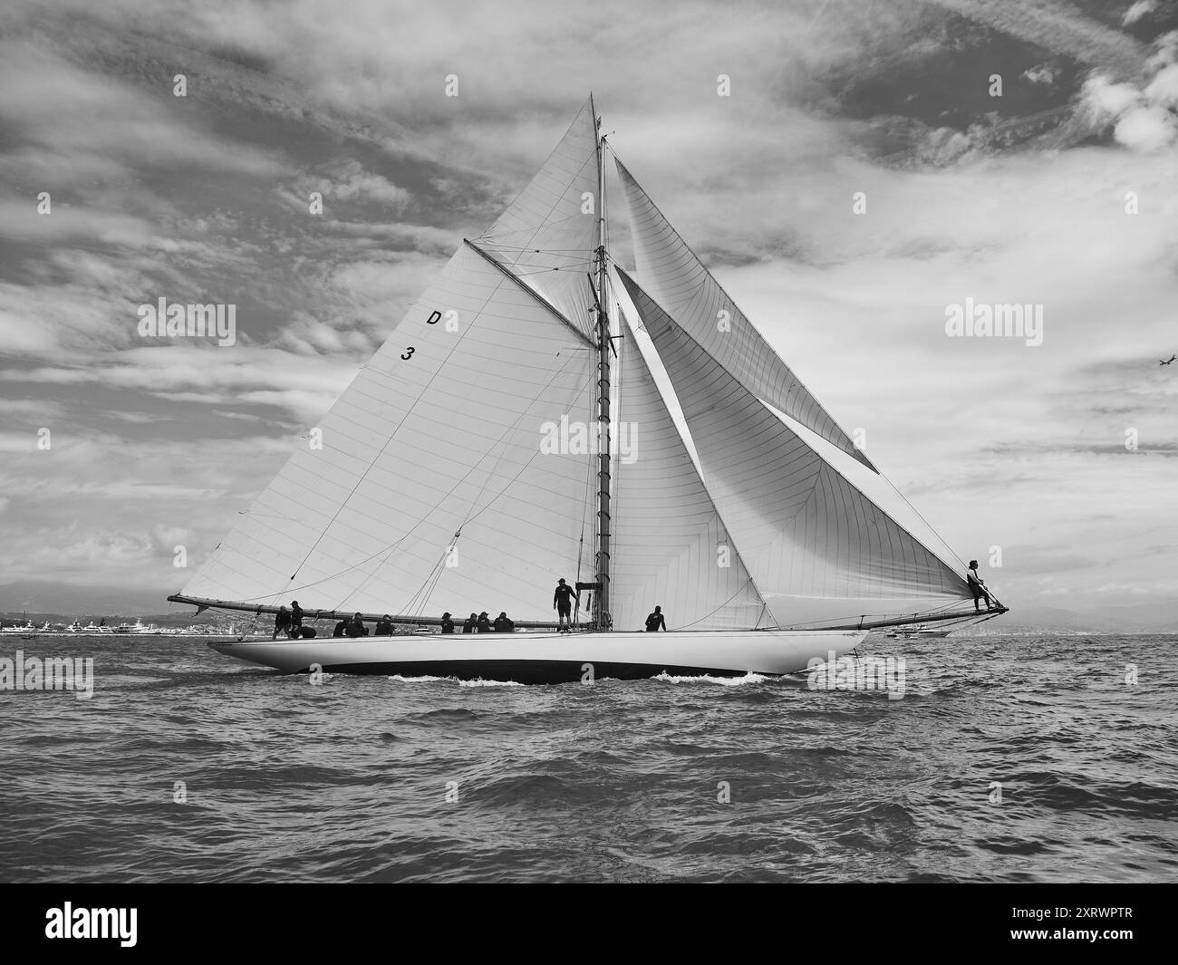 Classic yacht Tuiga at Les Voiles d'Antibes 2024 in Antibes on the ...