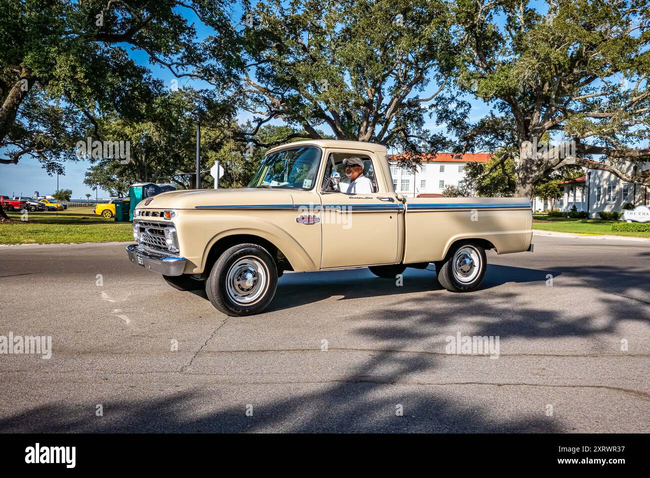 Gulfport, MS - October 02, 2023: Wide angle side view of a 1965 Ford ...