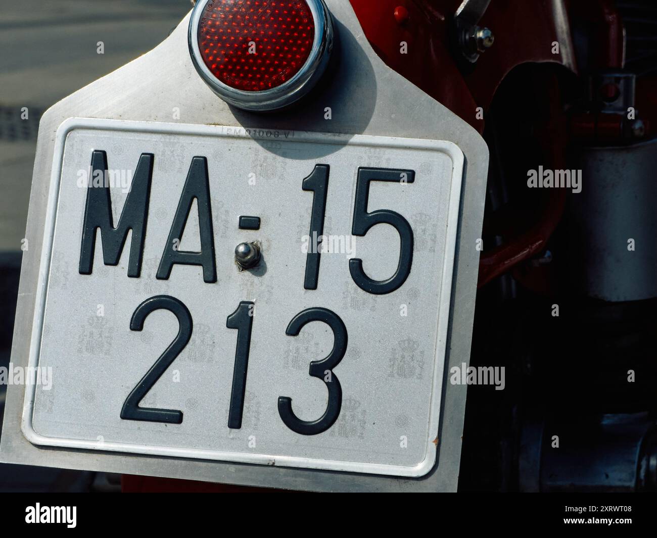 Number plate on vintage motorcycle hi-res stock photography and images ...