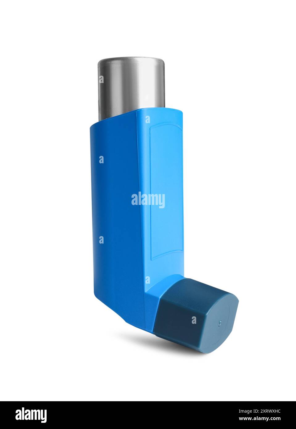One inhaler isolated on white. Asthma treatment Stock Photo - Alamy