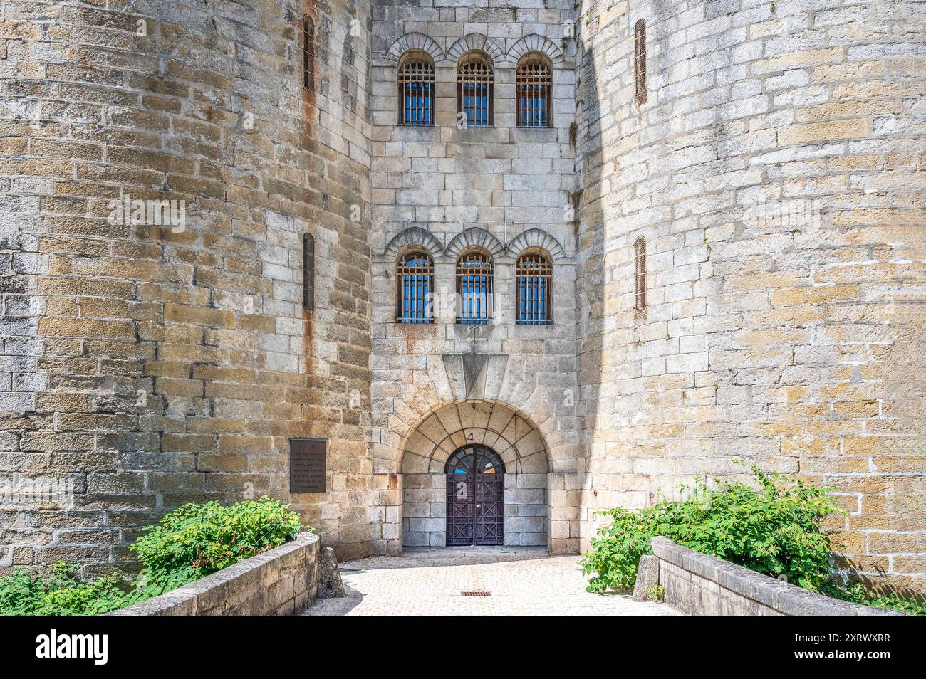 The Norman castle of Alençon in the Orne departement, France Stock ...