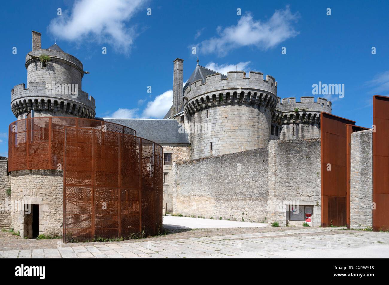 The Norman castle of Alençon in the Orne departement France Stock Photo ...