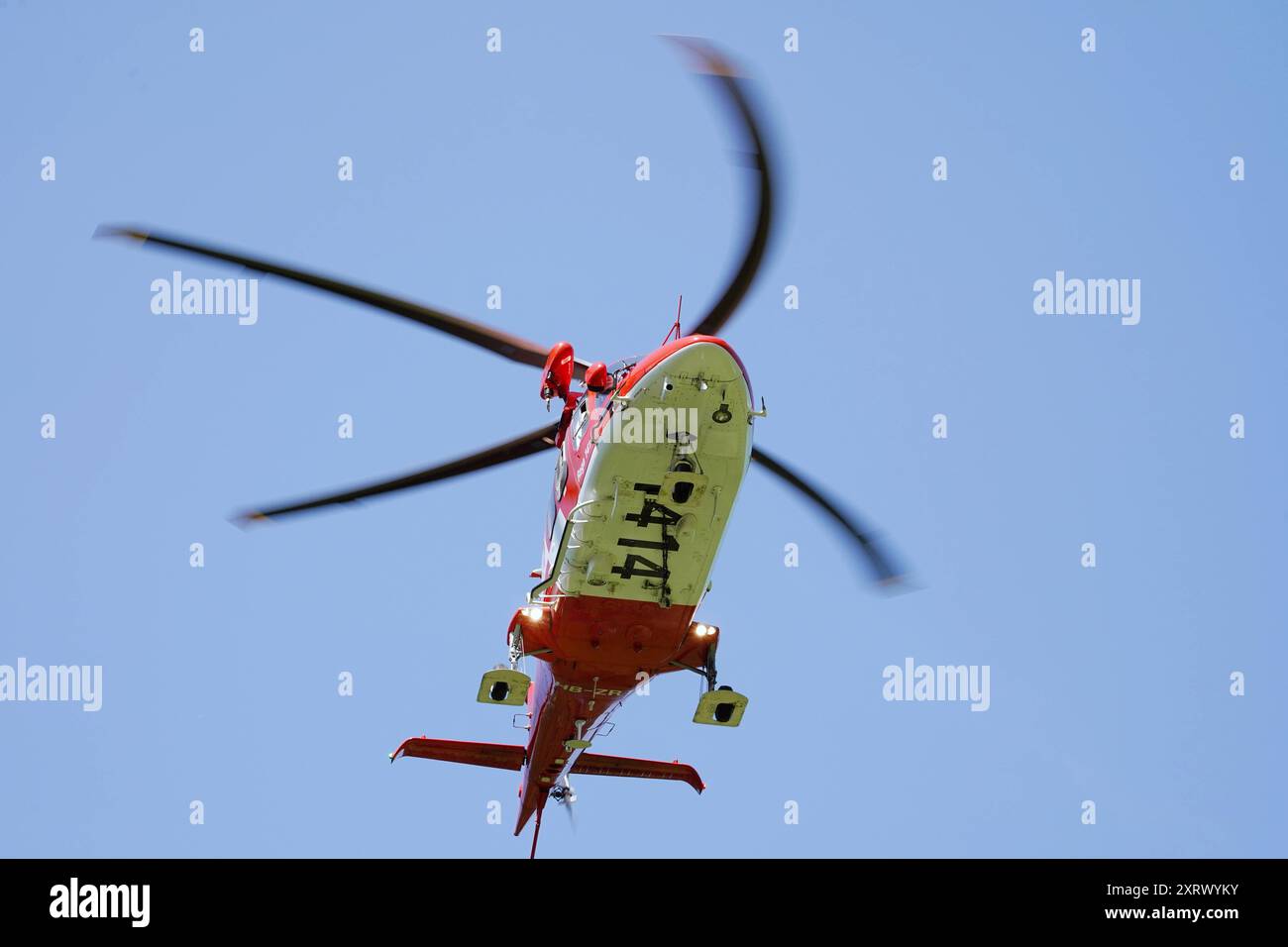 Anton Geisser 12.08.2024 Schwarzwaldalp Bern. Rega Helikopter HB-ZRT ...