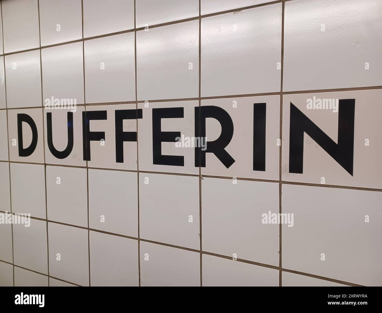 Toronto, ON, Canada - June 24, 2024: View at the Dufferin subway ...