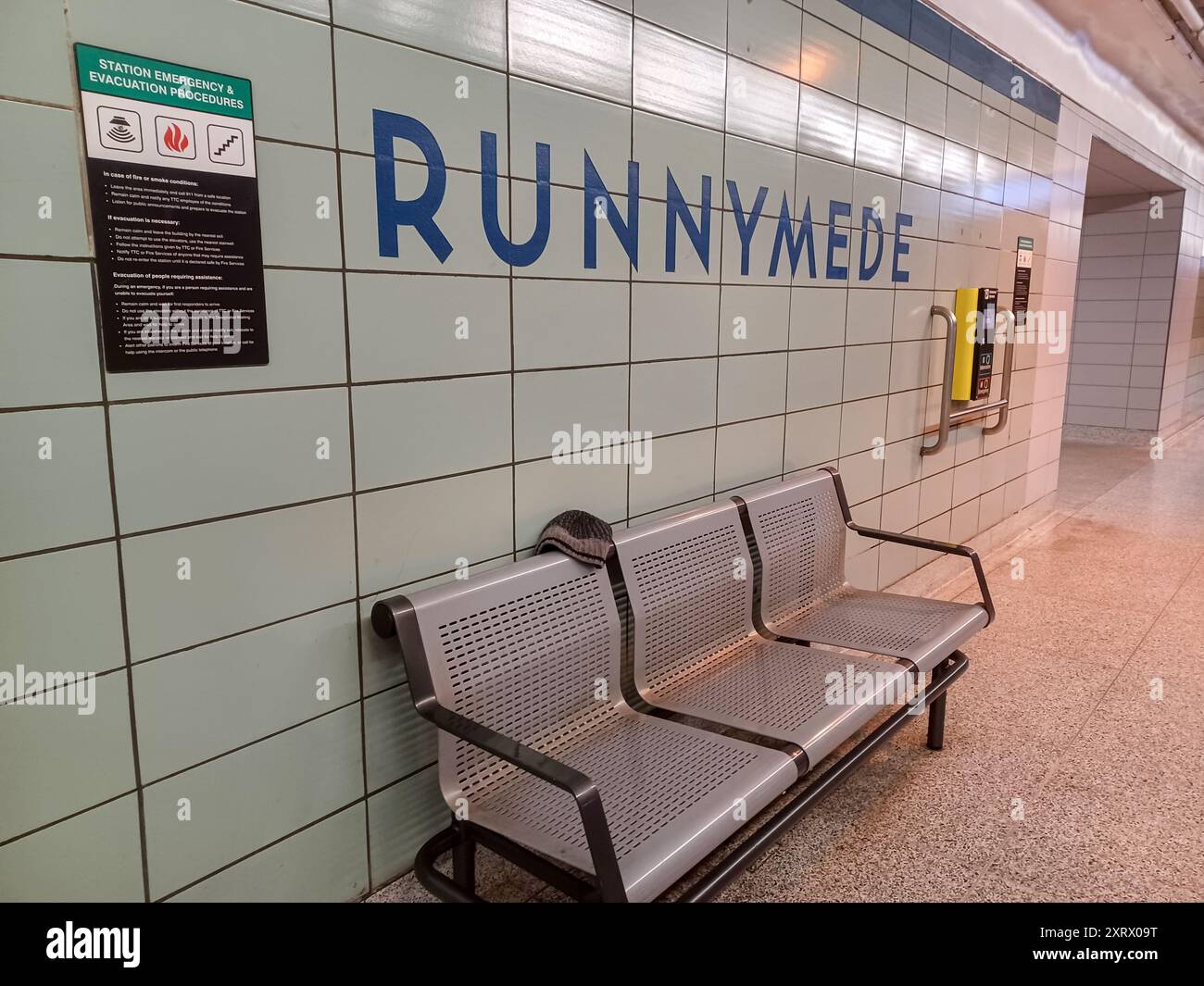 Toronto, ON, Canada - July 4, 2024: View at the Bloor and Young subway ...