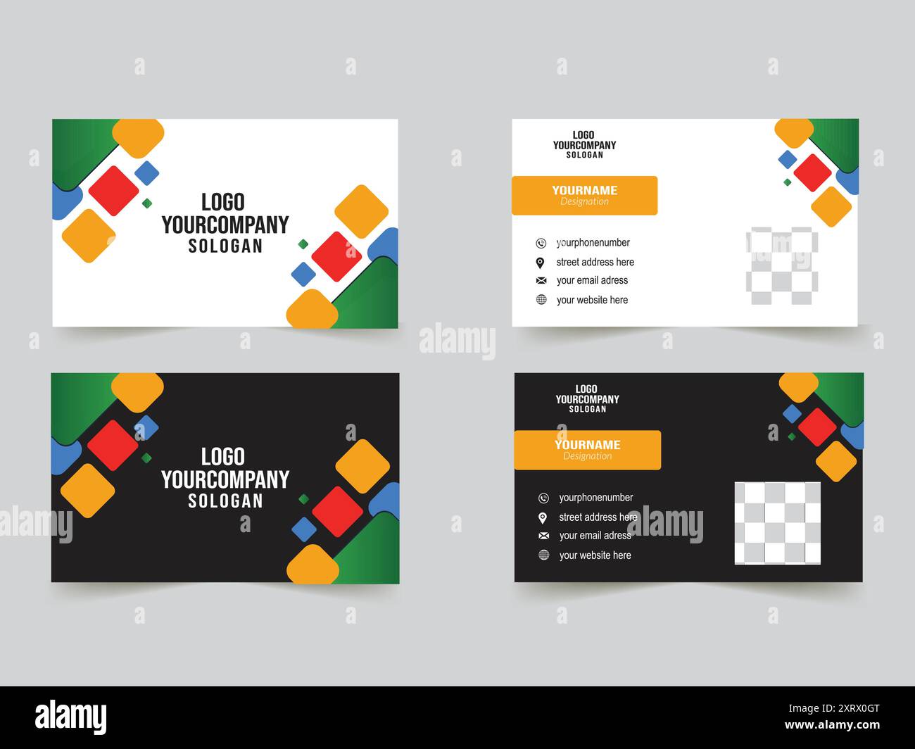 Google Creative and modern business card template Stock Vector Image ...