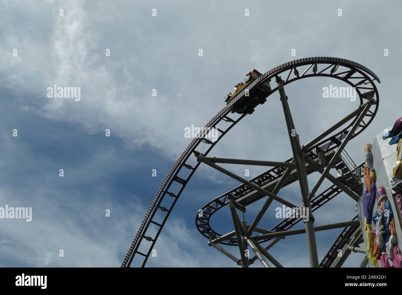 Roller coaster /Carousel Stock Photo - Alamy