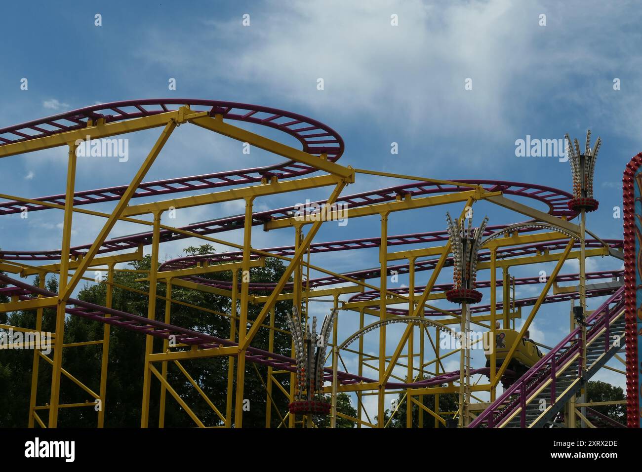 Roller coaster /Carousel Stock Photo - Alamy
