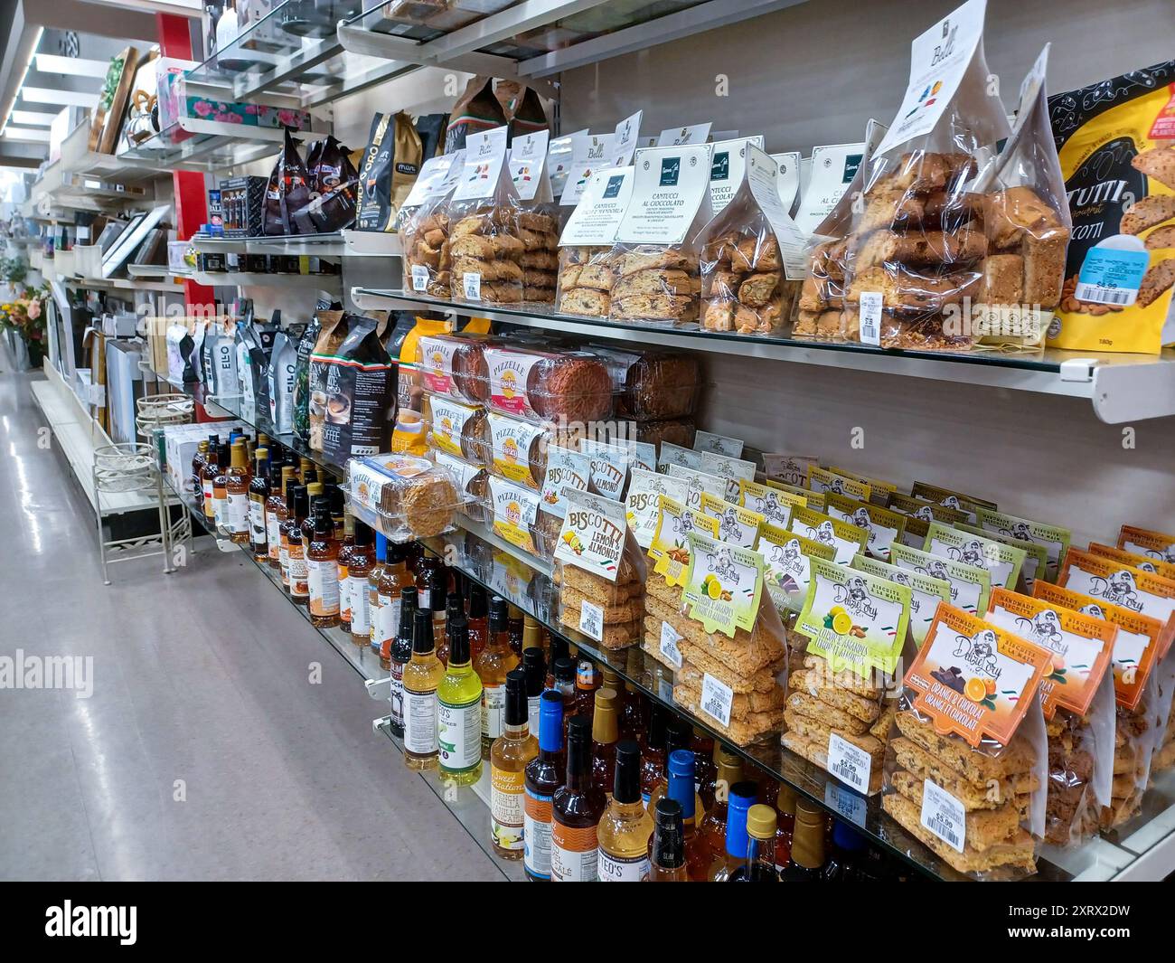 Toronto, On, Canada - January 11, 2024: View on the shelves of the ...