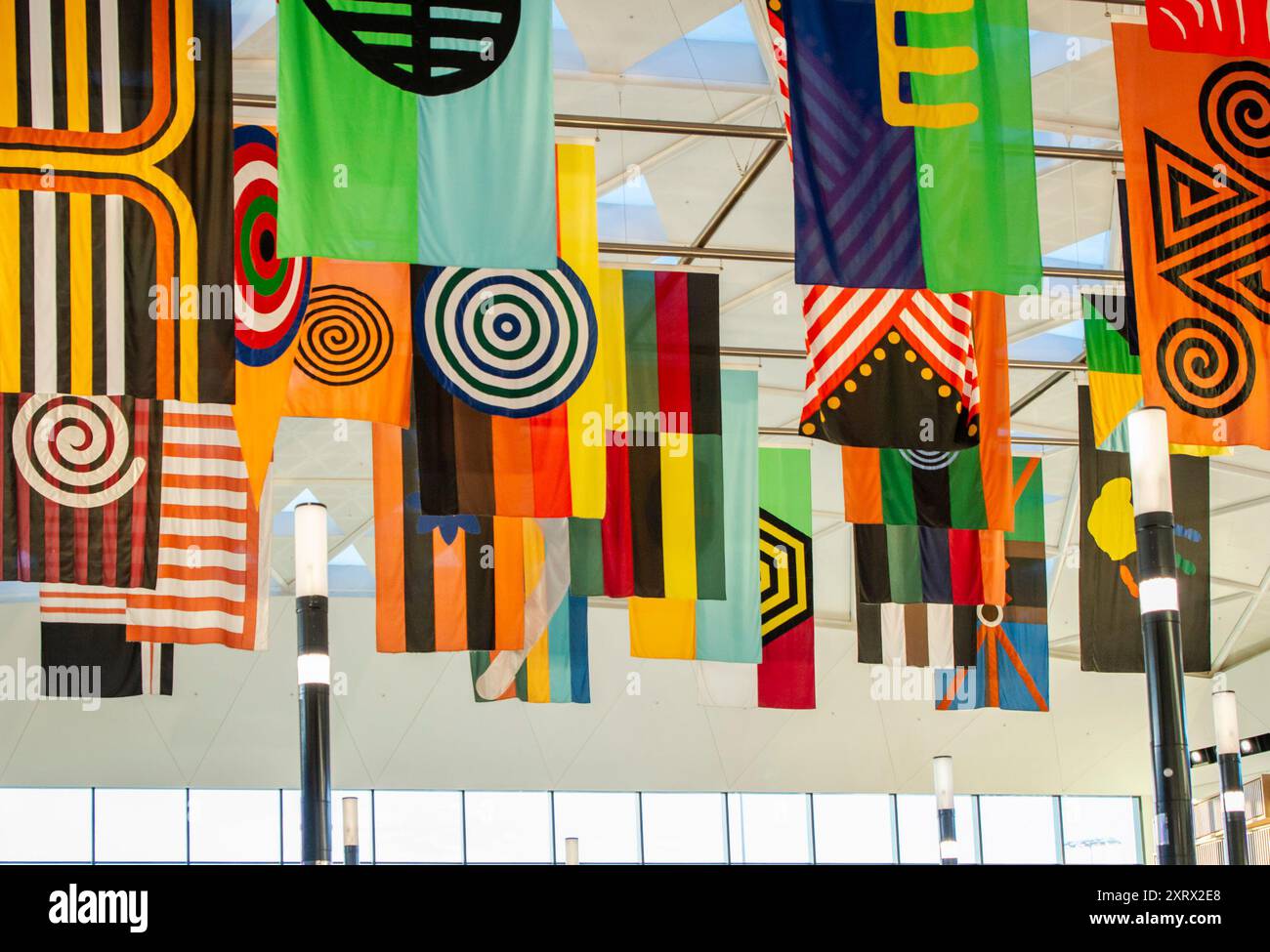 Flags hanging ceiling hi-res stock photography and images - Alamy