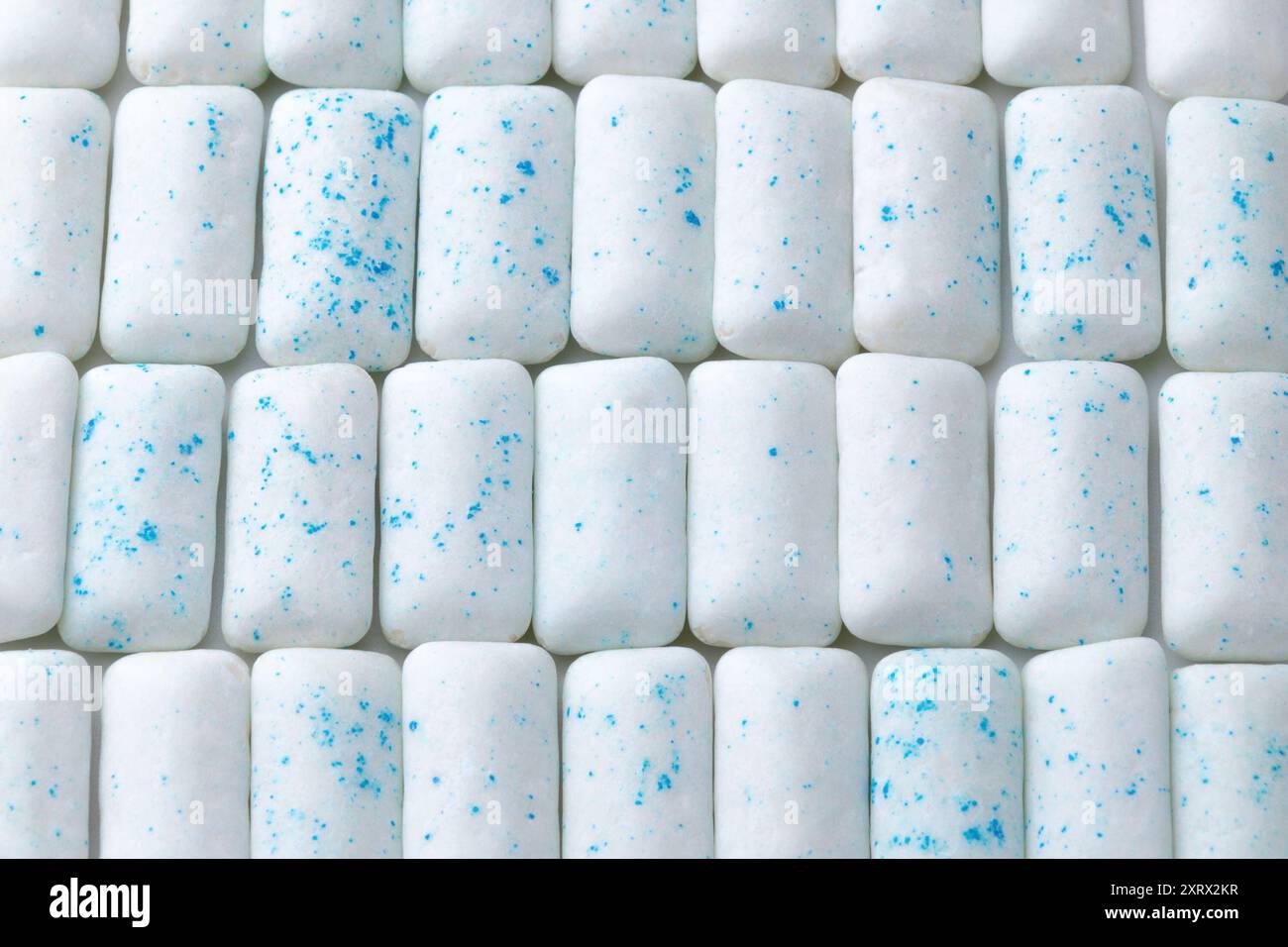 Mint chewing gum on a white background, close-up Stock Photo - Alamy