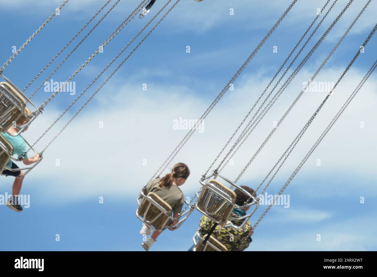 Chain-Carousel- Amusentment and Delight at the funfair Stock Photo - Alamy