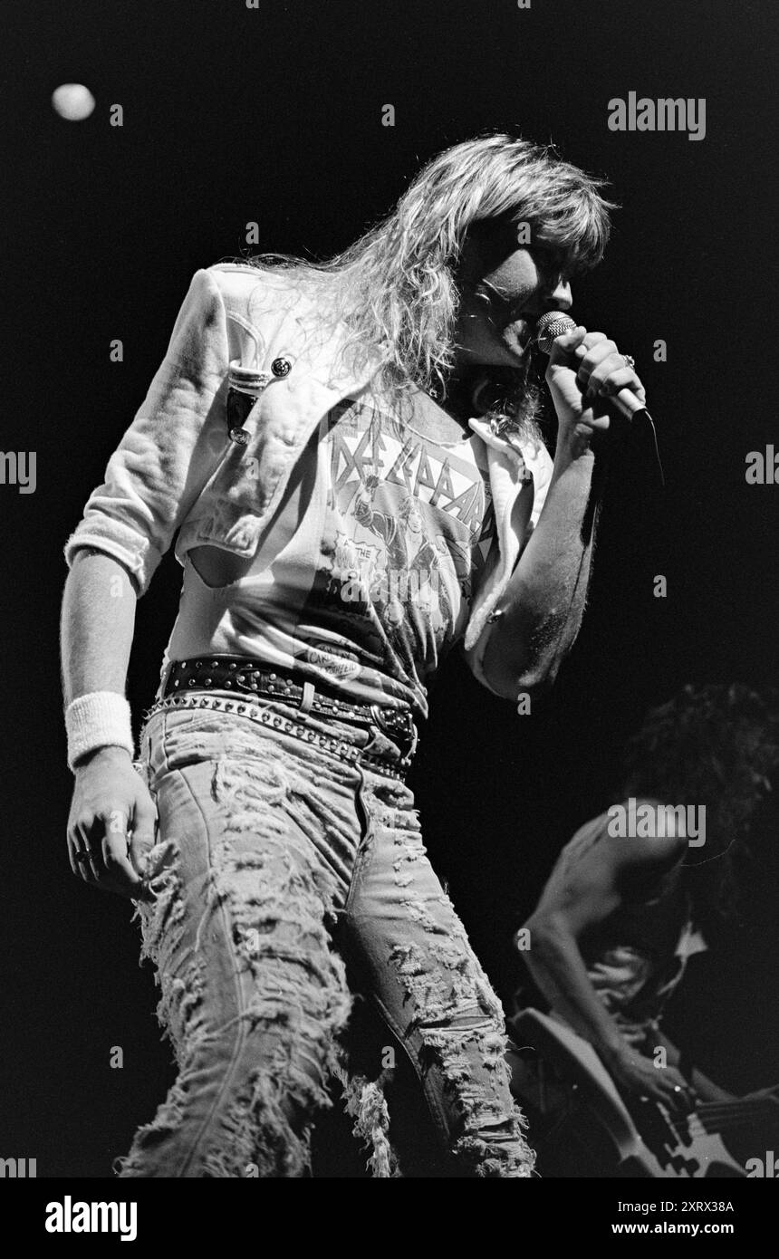 Def Leppard Performing in 1987 in San FranCisco, California. Credit ...