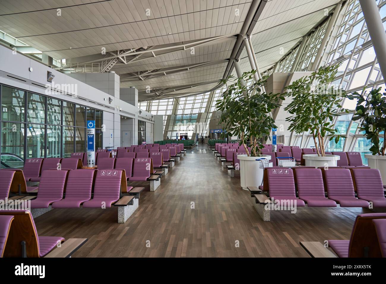 Passenger terminal 1 on Incheon International Airport in Incheon, close ...