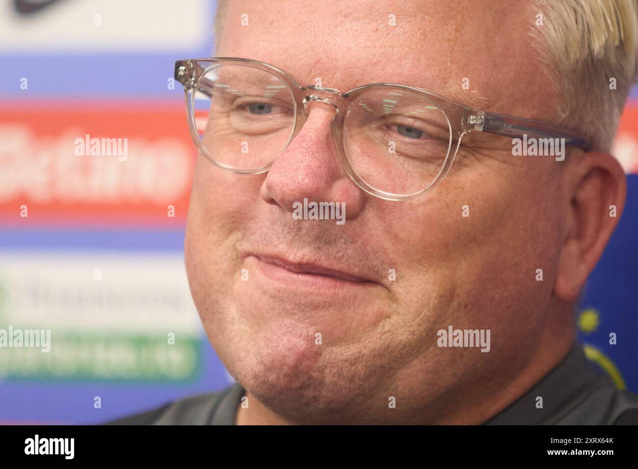 Bucharest, Romania. 12th Aug, 2024: Lars Friis, Sparta Praha football ...
