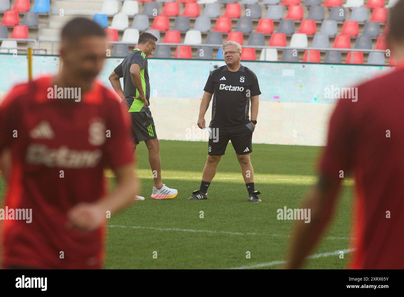 Bucharest, Romania. 12th Aug, 2024: Lars Friis, Sparta Praha football ...
