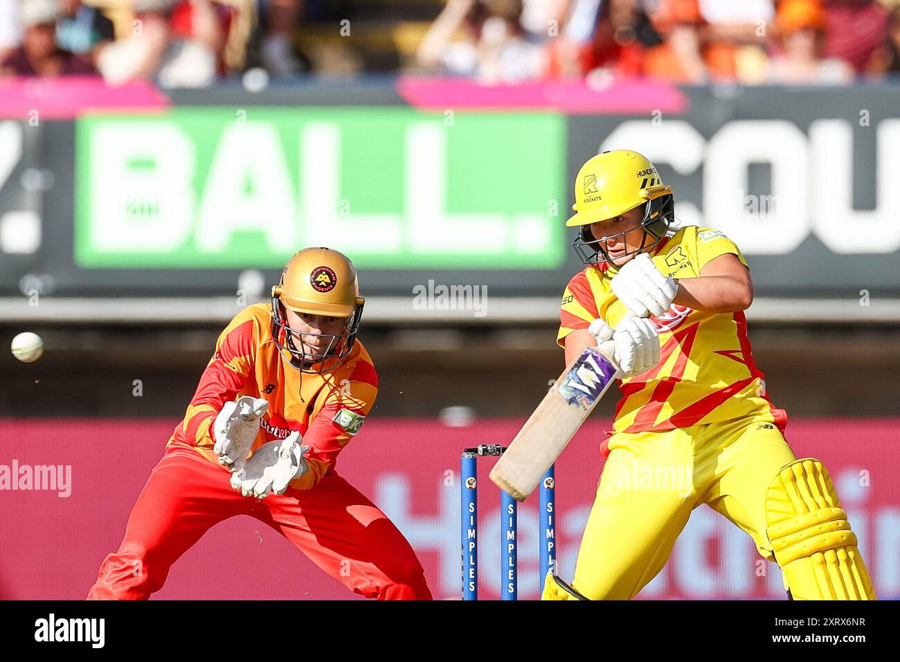 Katie George of Trent Rockets in action with the bat during The Hundred ...