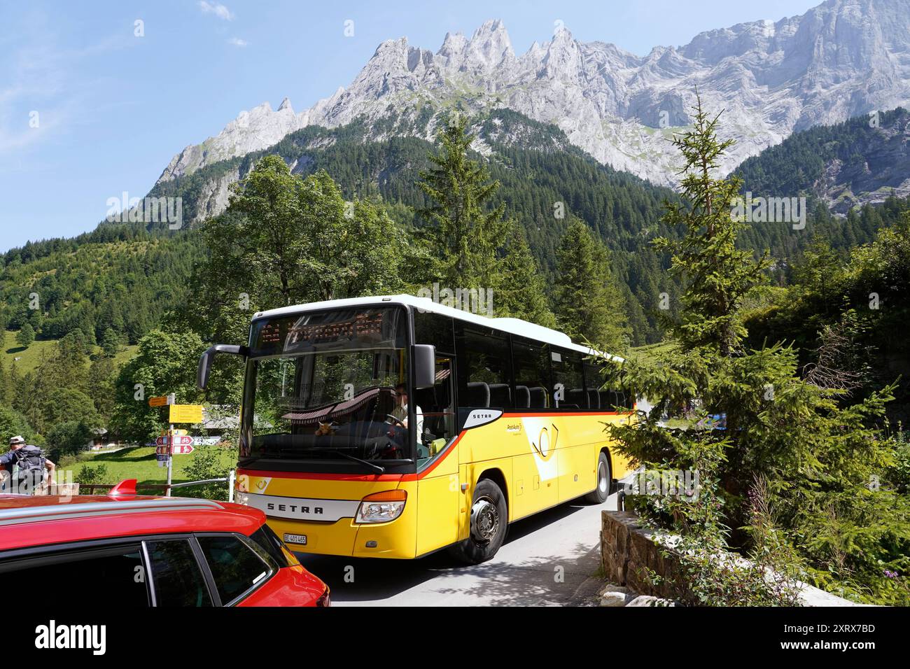 Anton Geisser 12.08.2024 Grindelwald Schweiz. Bild : Schweizer Postauto *** Anton Geisser 12 08 ...