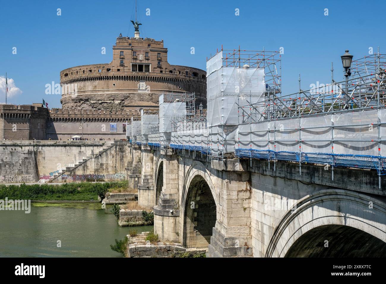 Lavori per il Giubileo 2025, opere di restauro del Ponte Sant' Angelo ...