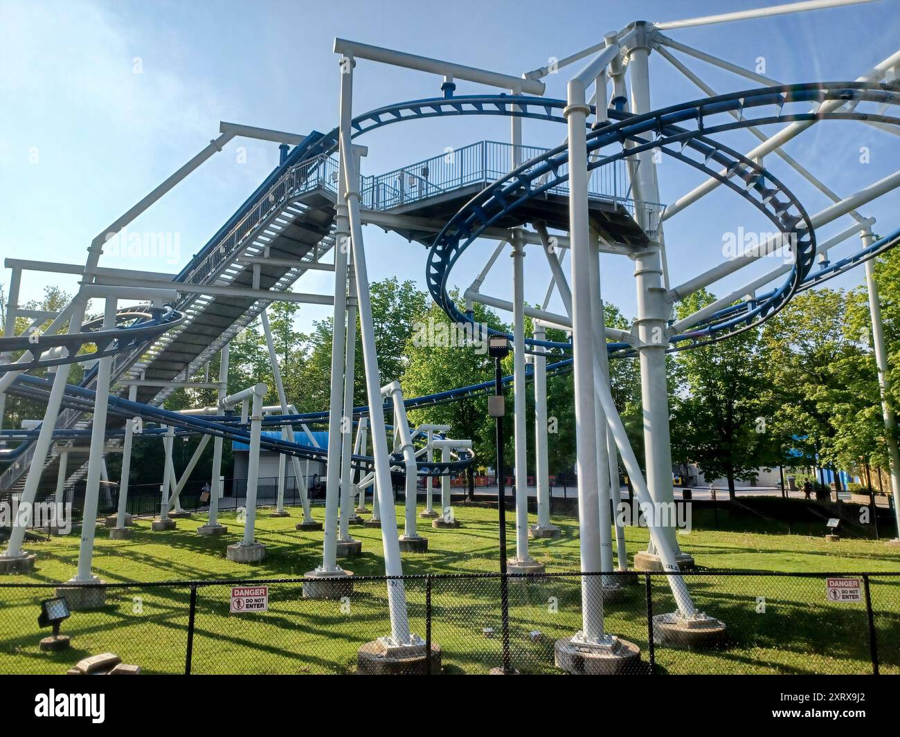Toronto, ON, Canada – July 2, 2024: View of rides in the Wonderland ...
