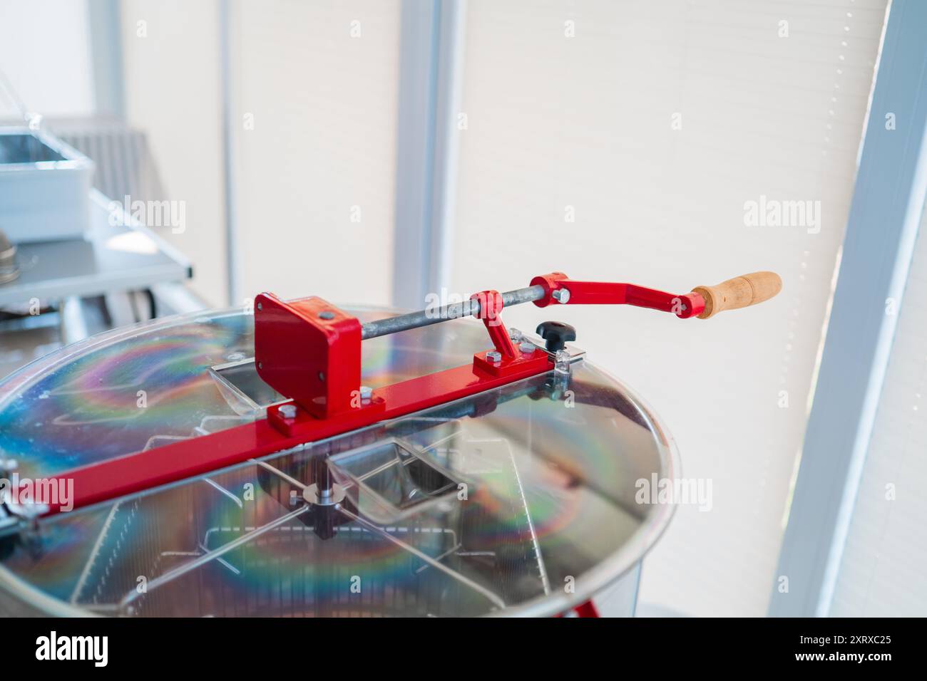 Manuel Handle of a Centrifugal Extractor for Bee Honey Stock Photo - Alamy