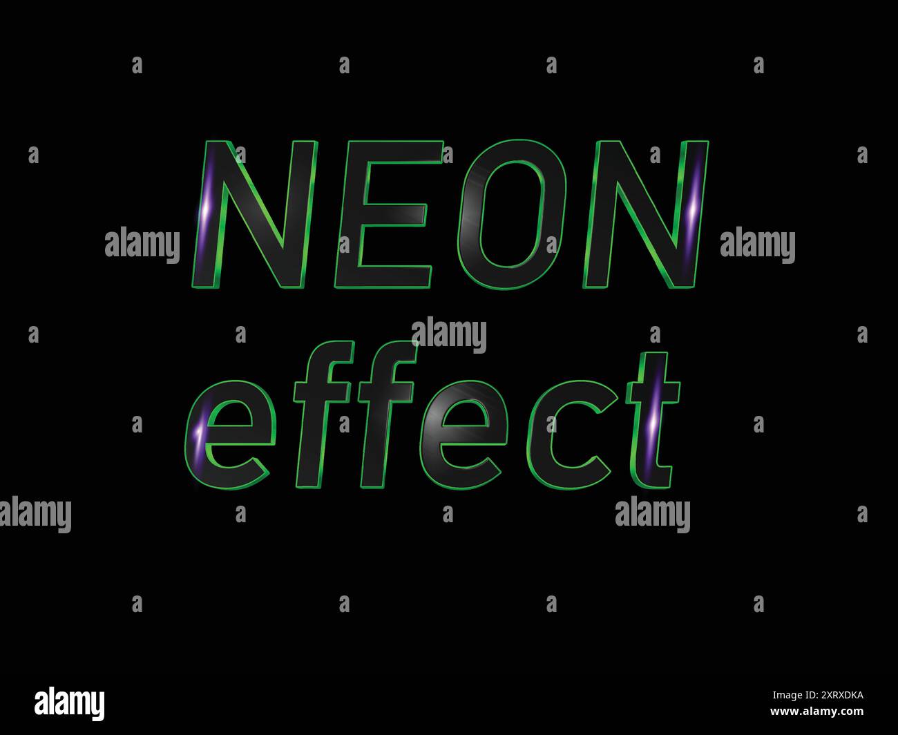 Neon text Style, Design Elements Stock Vector Image & Art - Alamy