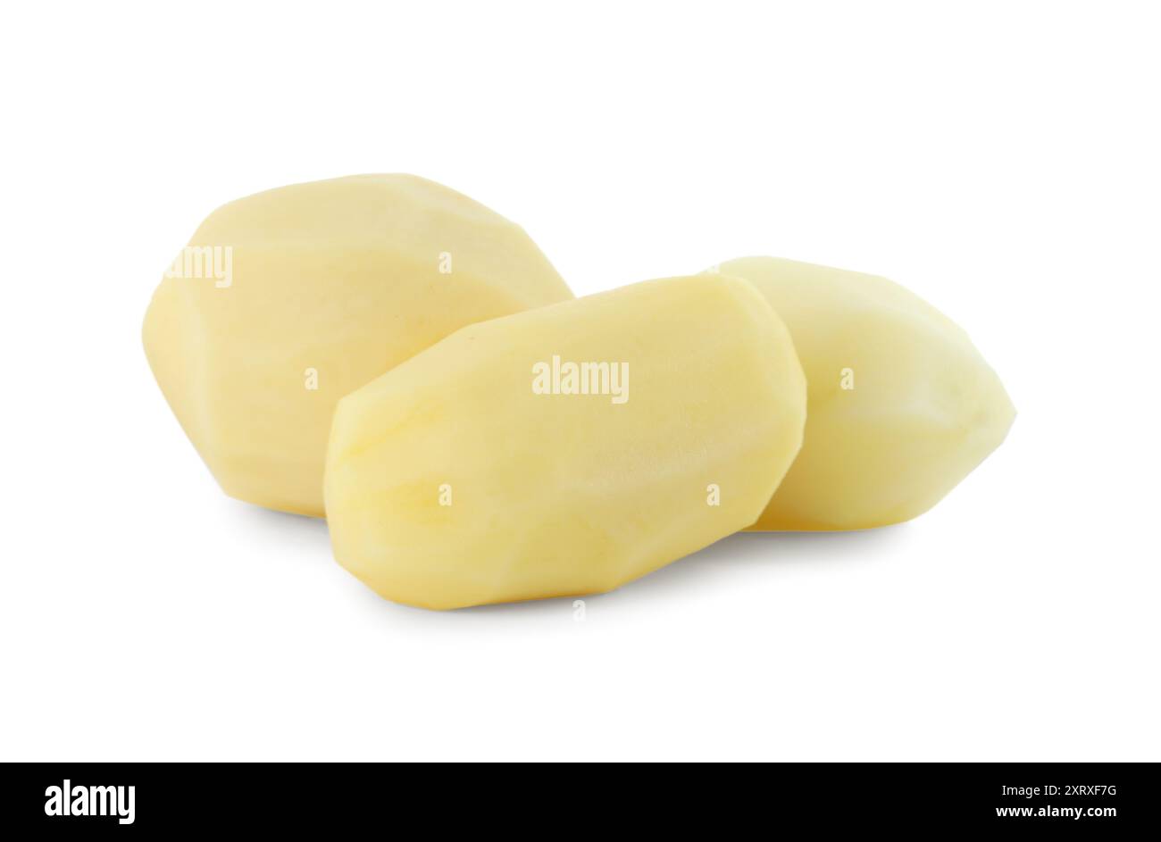 Group raw peeled potatoes Cut Out Stock Images & Pictures - Alamy