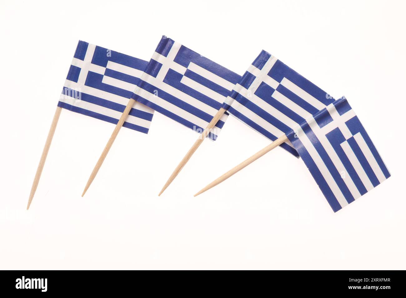 Small national flags greece hi-res stock photography and images - Alamy