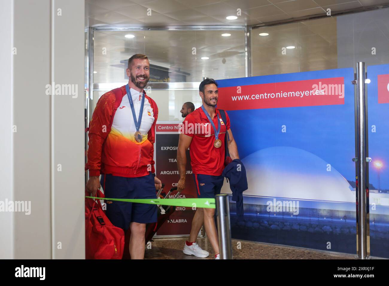 Santiago del Monte, Spain, 12th August, 2024: Canoeists Carlos Arevalo ...