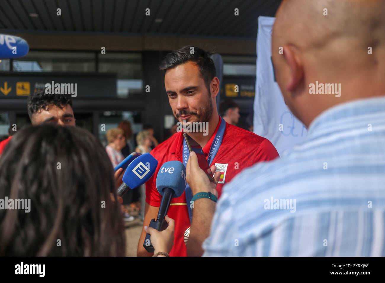 Santiago del Monte, Spain, 12th August, 2024: Canoeist Rodrigo Germade ...