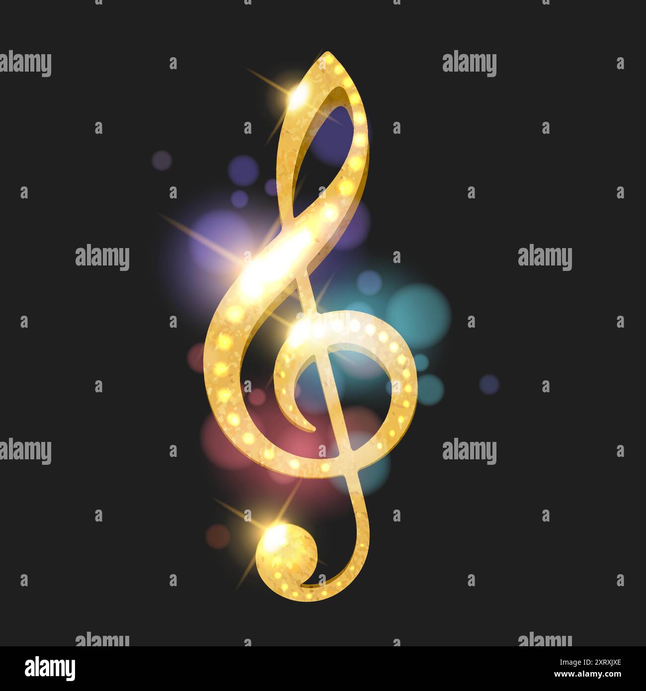Golden treble clef Stock Vector Image & Art - Alamy