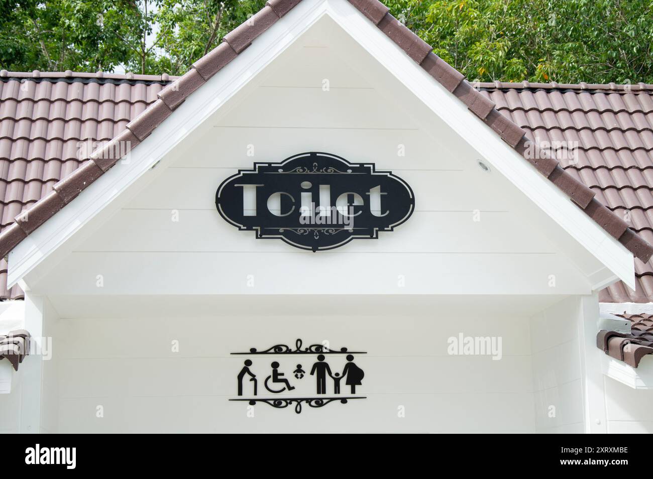 Toilet room, service point sign Stock Photo - Alamy