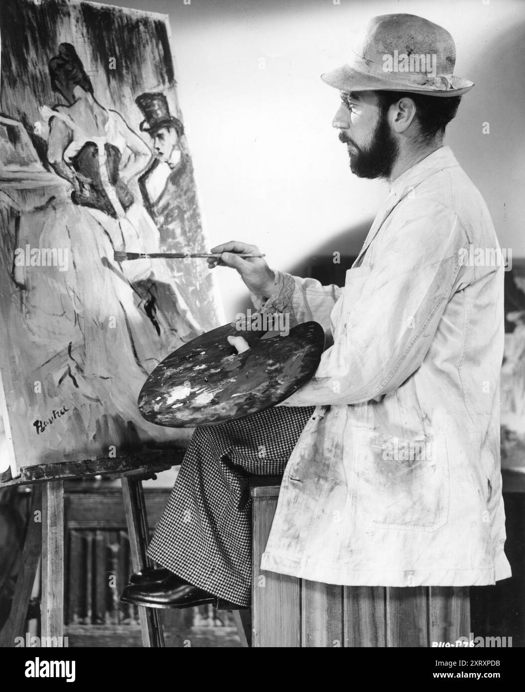 A portrait of JOSE FERRER as Toulouse-Lautrec in MOULIN ROUGE 1953 ...