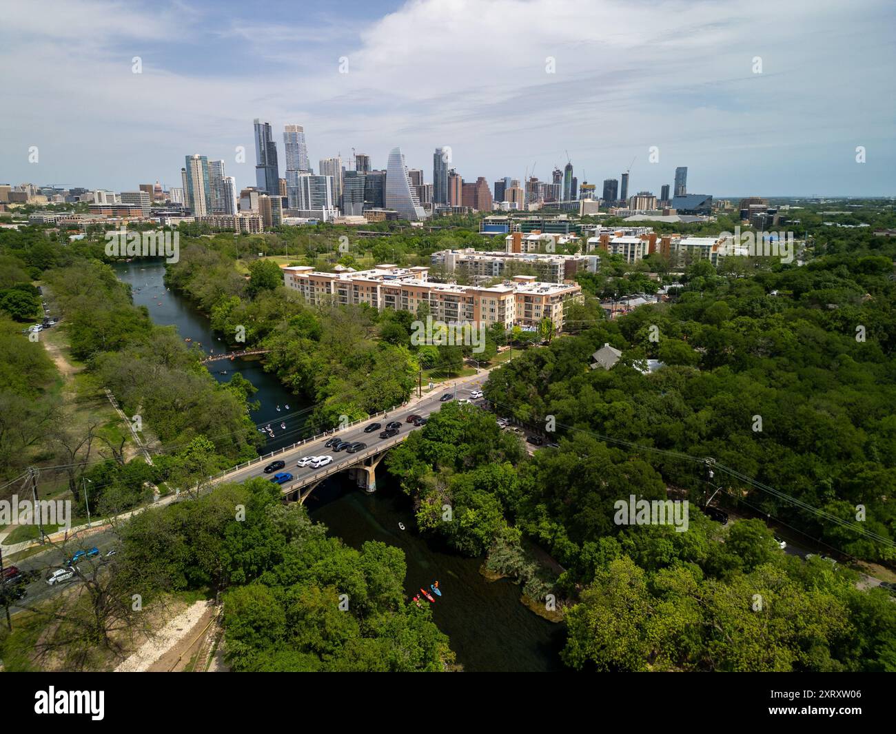 An aerial view of downtown Austin, Texas Stock Photo - Alamy