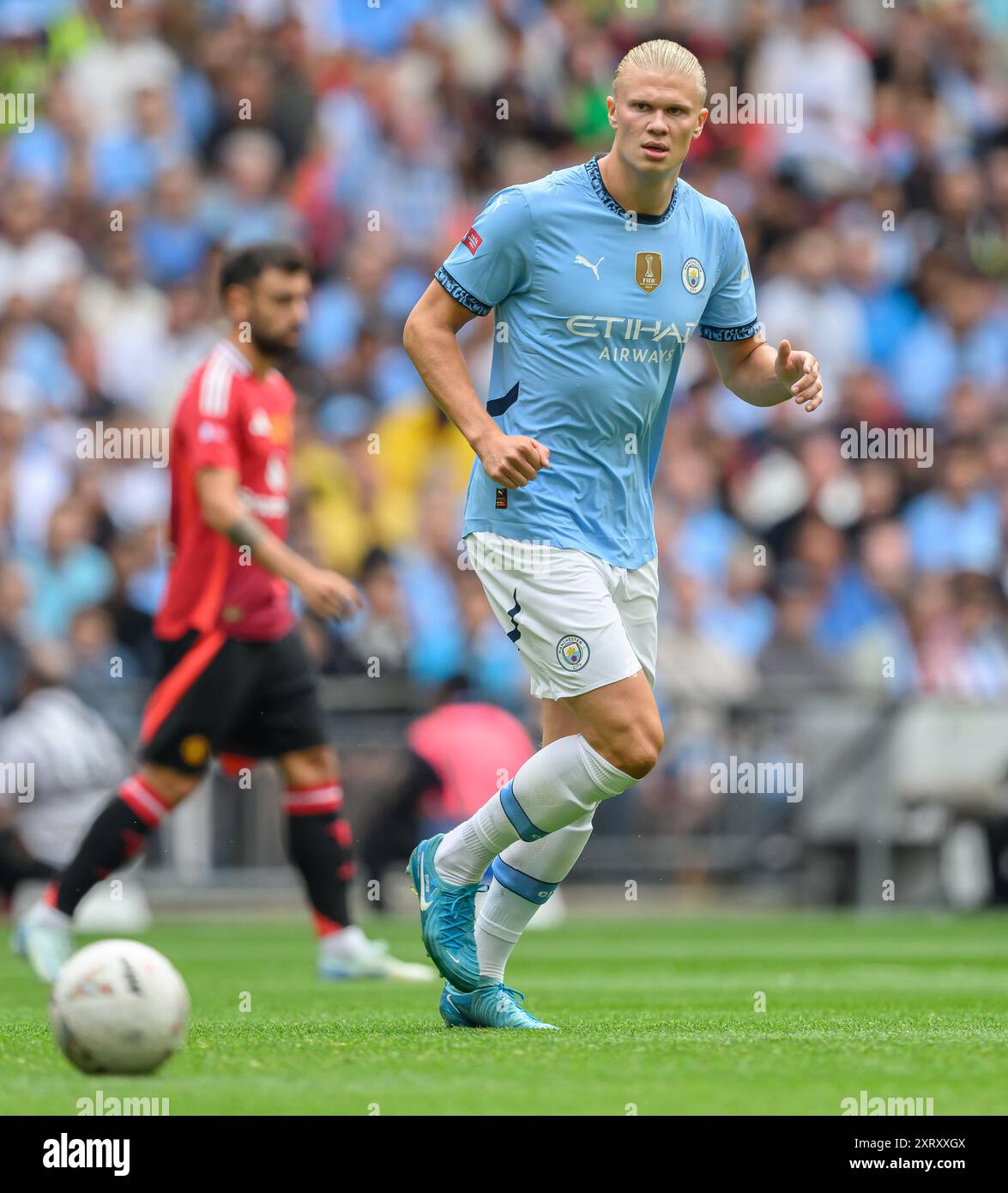 London, UK. 10th Aug, 2024 - Manchester City v Manchester United ...