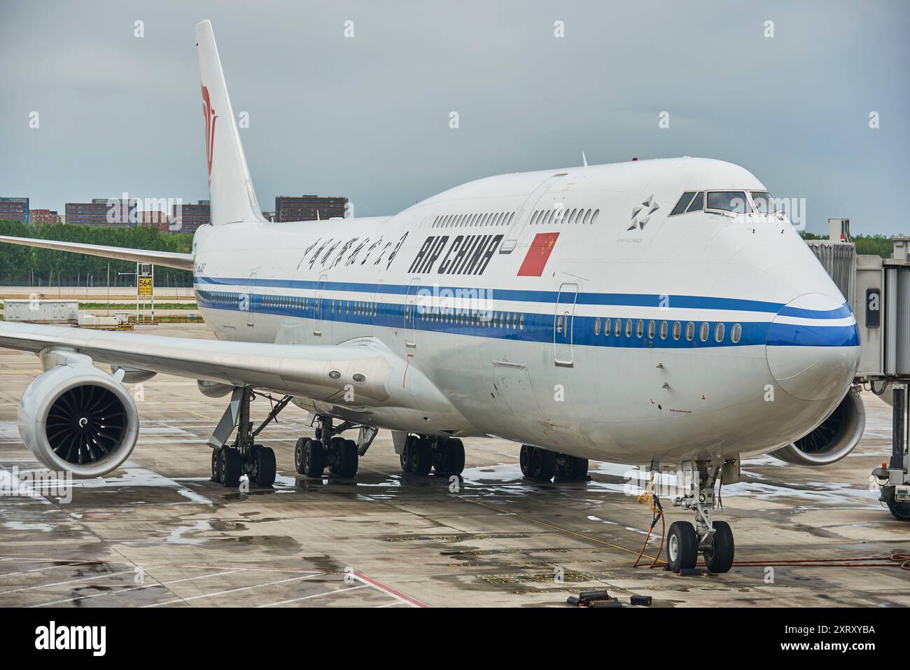 Air China airplane on Beijing Capital International Airport BCIA in ...