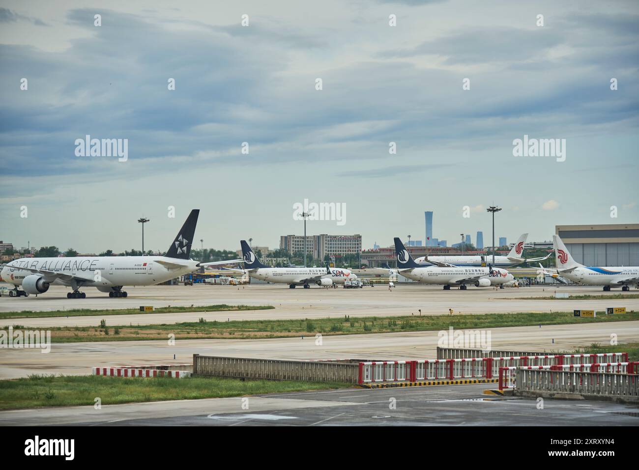 Airplanes on Beijing Capital International Airport BCIA in Beijing ...