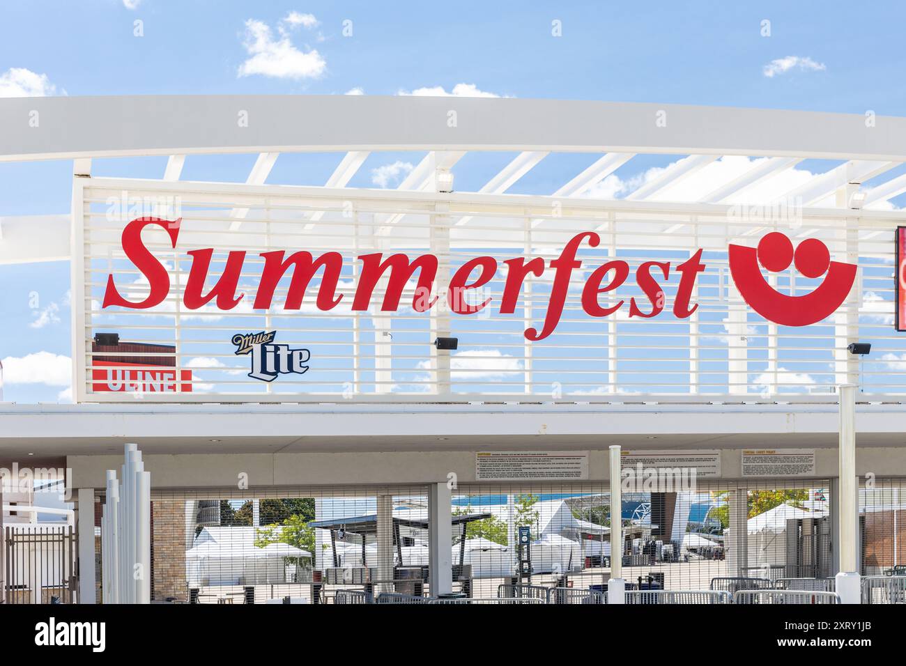 The entrance to Summerfest in downtown Milwaukee. Summerfest is an annual multi-day music ...