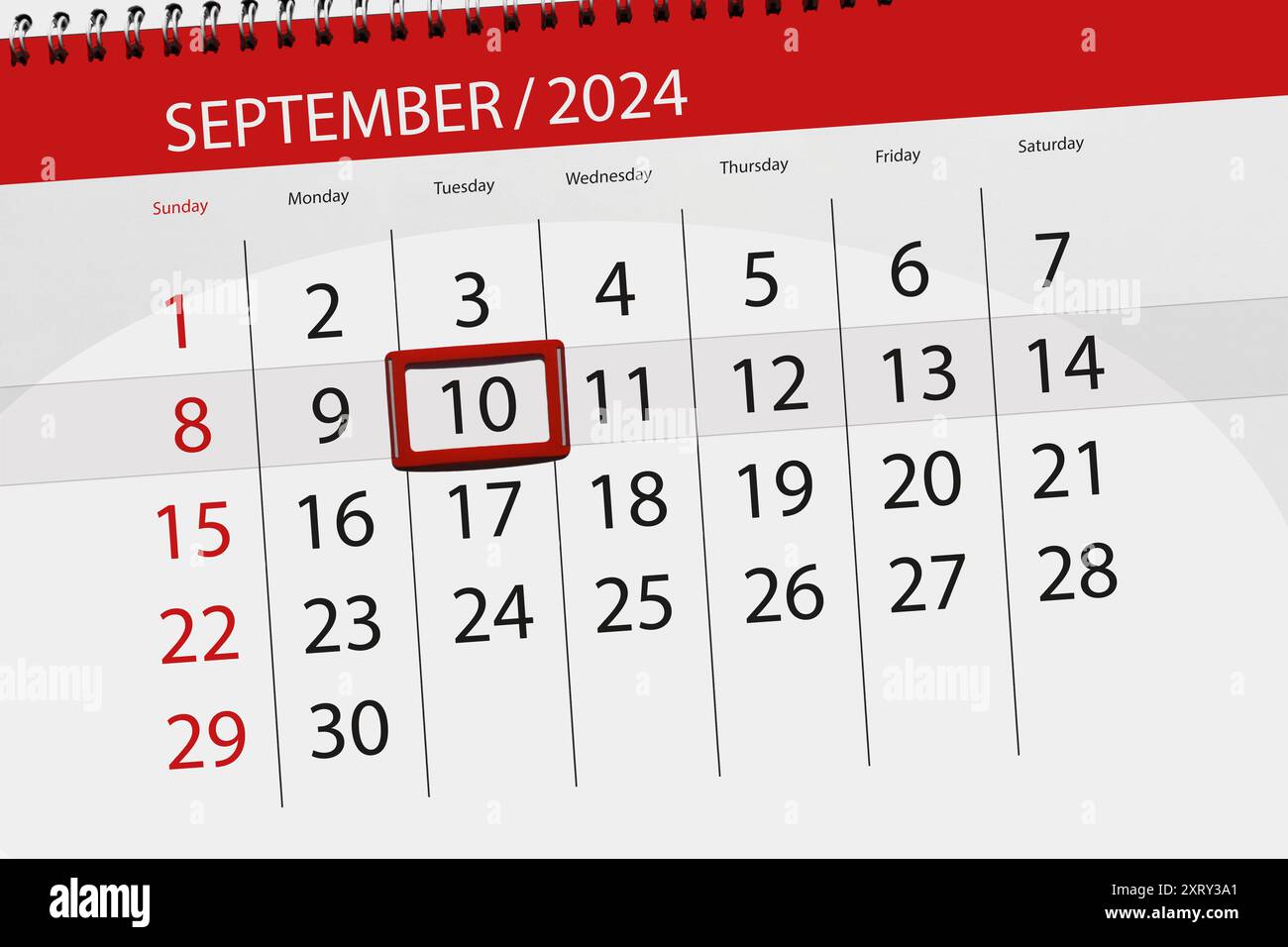 Calendar 2024, deadline, day, month, page, organizer, date, September ...