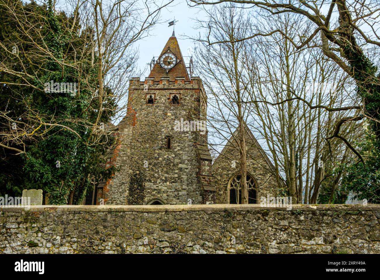 St John the Baptist Church, High Street, Halling, Kent Stock Photo - Alamy
