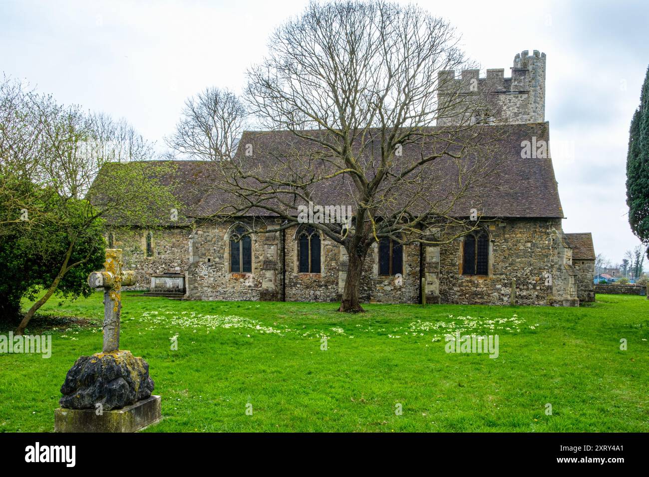 Grade i listed 12th century all saints church building hi-res stock ...