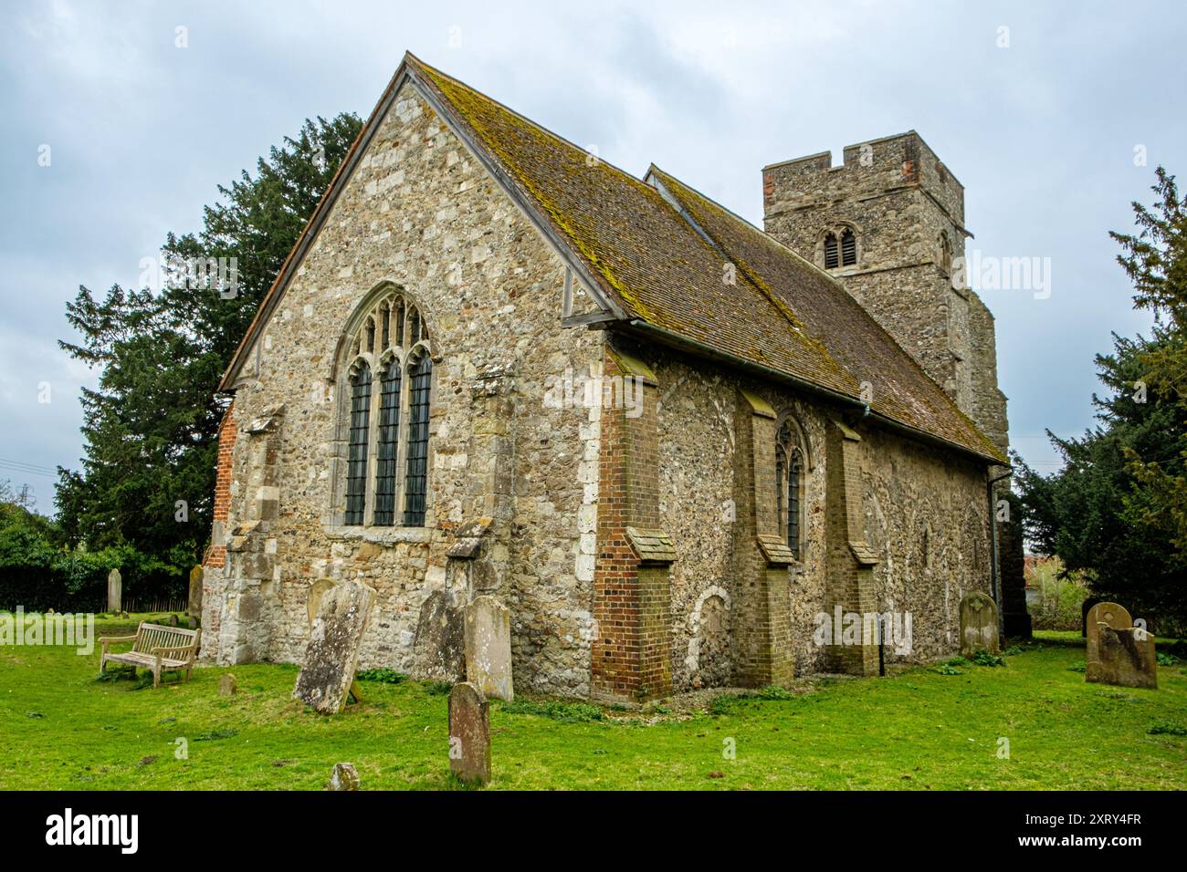 St Marys Church, Old Church Road, Burham, Kent Stock Photo - Alamy
