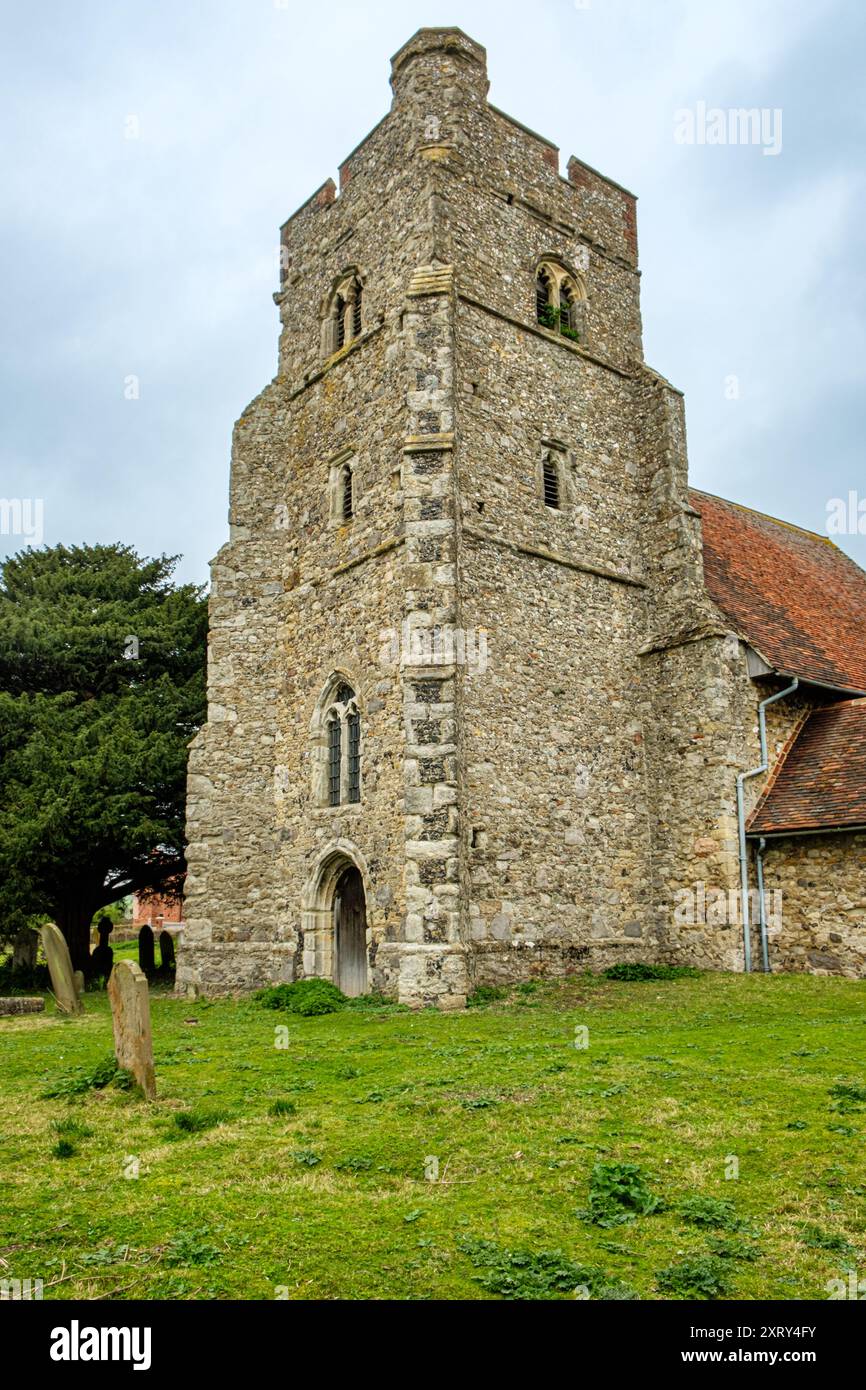 St Marys Church, Old Church Road, Burham, Kent Stock Photo - Alamy