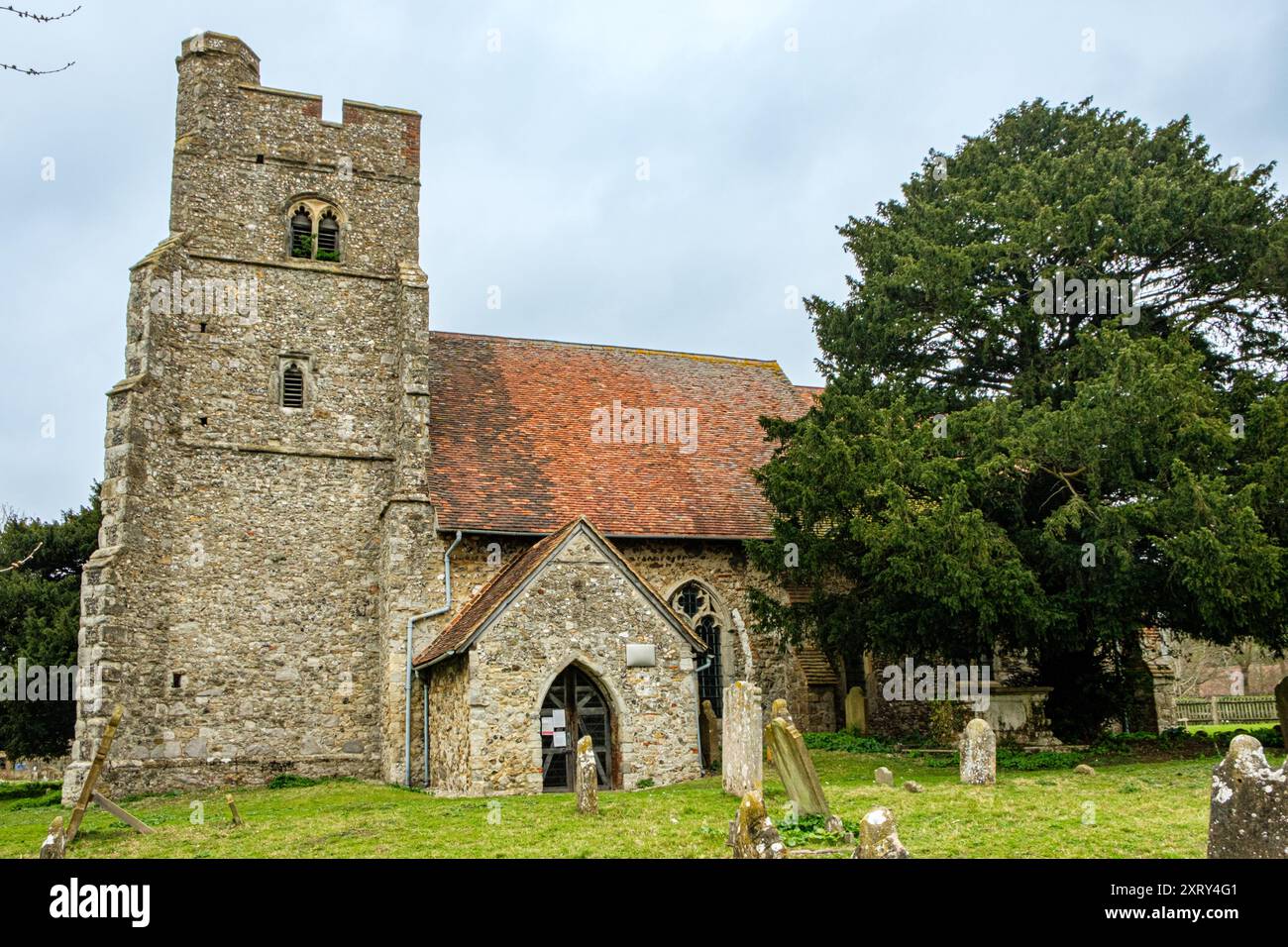 St Marys Church, Old Church Road, Burham, Kent Stock Photo - Alamy