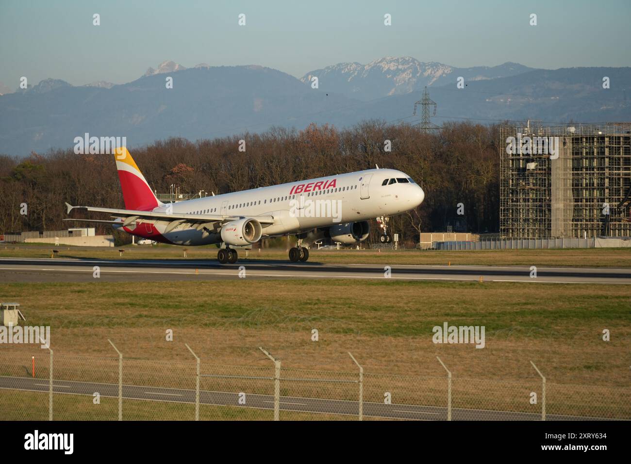 Geneva airport winter hi-res stock photography and images - Alamy